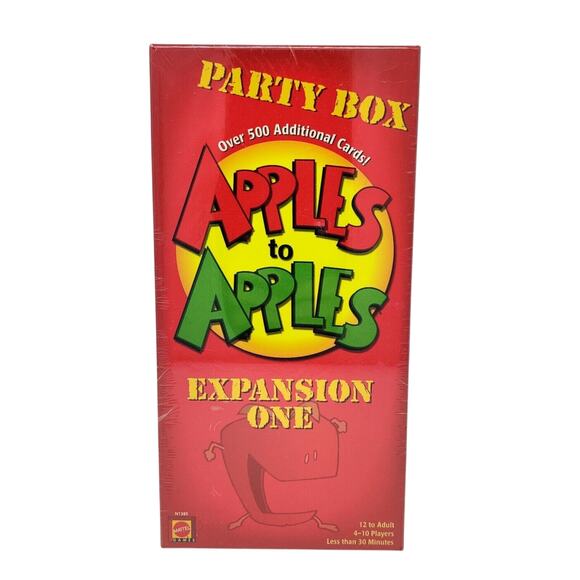 Mattel | Toys | Apples To Apples Party Box Expansion One Card Game 207 ...